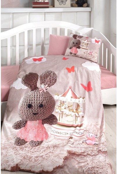 Carino Dijital Baskılı 3D Pamuklu Bebek Nevresim Takımı