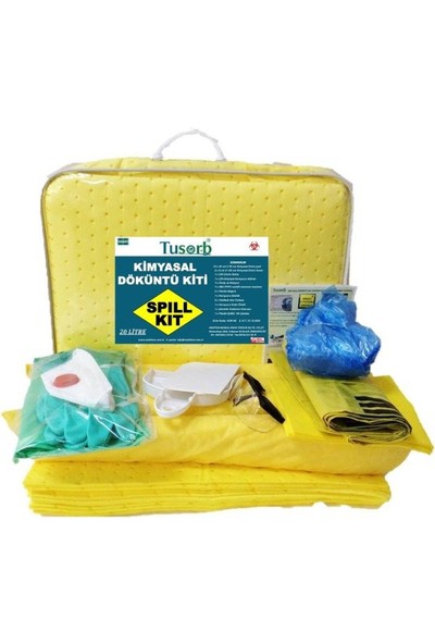 Tusorb Kimyasal Döküntü Kiti 20 Litre Tusorb Kimyasal Döküntü Kiti 20 Litre