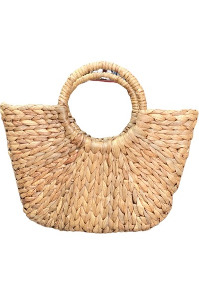 Buttik Rattan Hasır Büyük Boy Plaj Çantası Buttik Rattan Hasır Büyük Boy Plaj Çantası