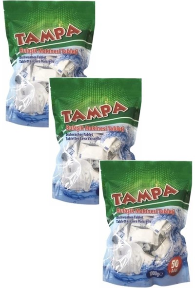 Tampa 3'lü Bulaşık Makinası Tableti Tampa 3'lü Bulaşık Makinası Tableti