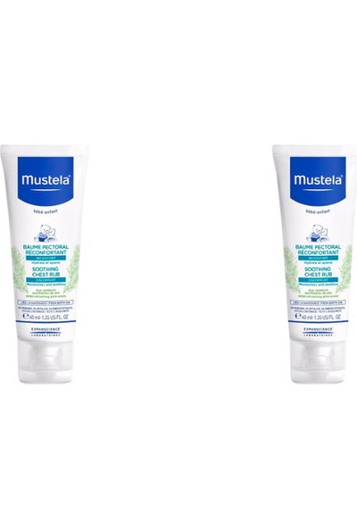 Mustela Soothing Chest Rub 40ML 2 Adet Mustela Soothing Chest Rub 40ML 2 Adet