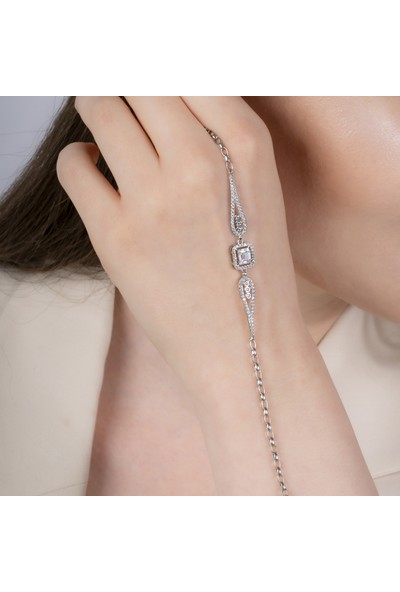 Wena Jewelry 925 Ayar Gümüş Silver Renk Baget Modern Tasarım Bileklik Wena Jewelry 925 Ayar Gümüş Silver Renk Baget Modern Tasarım Bileklik