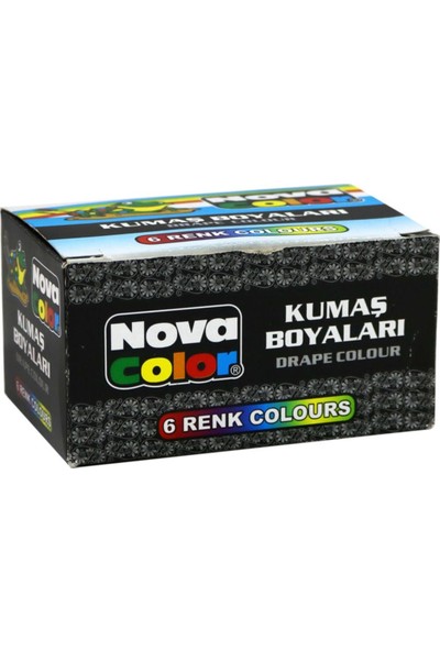 Nova Color Kumaş Boyası 6 Renk x 30 ml Set