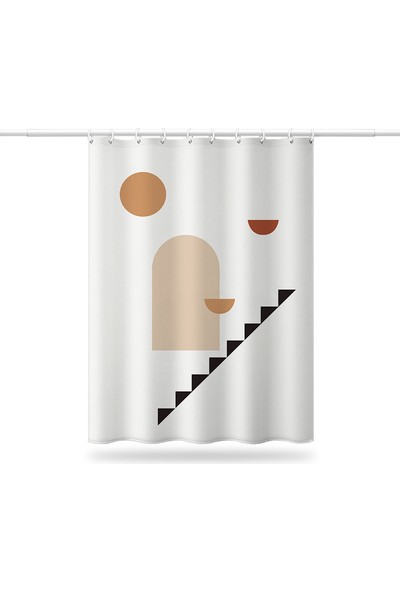 Yilegou Duş Perdesi 12 Kancalı Duş Perdesi Takımları Banyo Için Su Geçirmez Duş Perdesi 72X72 Inç (Yurt Dışından)