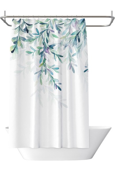 Yilegou Duş Perdesi Takımları 12 Kancalı Banyo Için Su Geçirmez Duş Perdesi 72X72 Inç (Yurt Dışından)