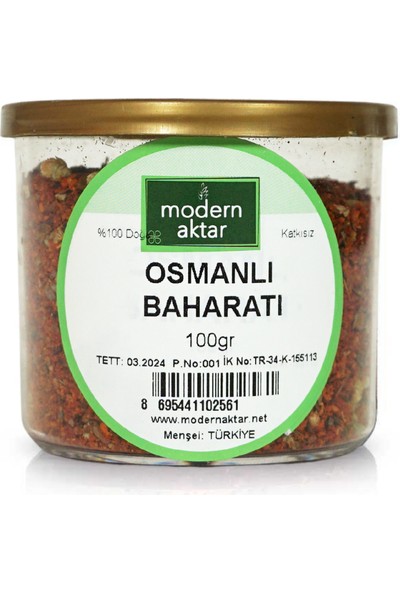 Modern Aktar Osmanlı Baharatı 100 gr