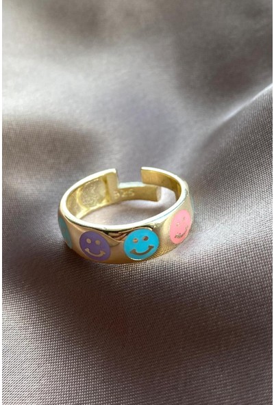 New Obsessions Renkli Emoji Tamtur Ayarlamalı Yüzük New Obsessions Renkli Emoji Tamtur Ayarlamalı Yüzük