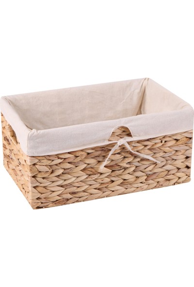 Evistro Dekoratif Kulplu Dikdörtgen Hasır Çamaşır Sepet Düzenleyici 41X27X20CM Evistro Dekoratif Kulplu Dikdörtgen Hasır Çamaşır Sepet Düzenleyici 41X27X20CM