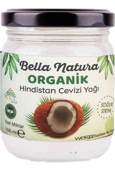 Bella Natura Organik Hindistan Cevizi Yağı 150 ml