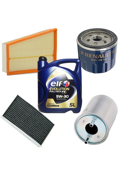 Parça Par Renault Megane 3 Filtre Yağ Bakım Seti 1.5 Dci 2008-2019 [5-106-110 Beygir PARCAPAR1984H]