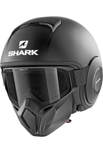 Shark Street Drak Mat Siyah Kask