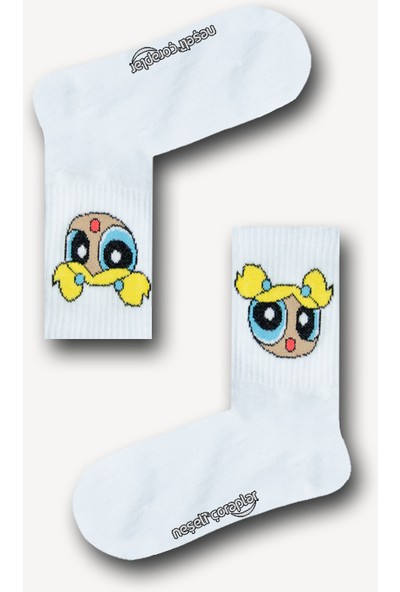 Neşeli Çoraplar Bubbless Desenli Atletik Erkek Çorap