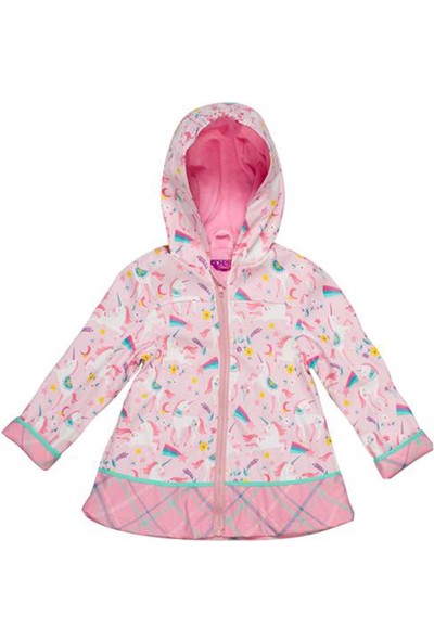 Stephen Joseph Kız Çocuk Unicorn Desenli Kapüşonlu Uzun Kollu Yağmurluk Pembe Stephen Joseph Kız Çocuk Unicorn Desenli Kapüşonlu Uzun Kollu Yağmurluk Pembe