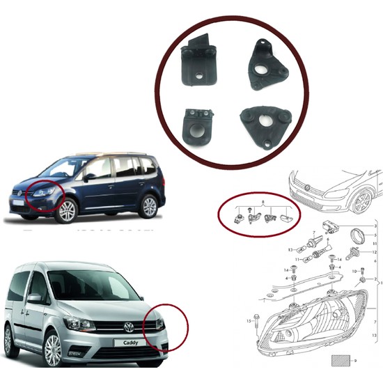 Bross Otomotiv BHL526 Vw Caddy 2k Touran 1t3 Için Sol Ön Fiyatı