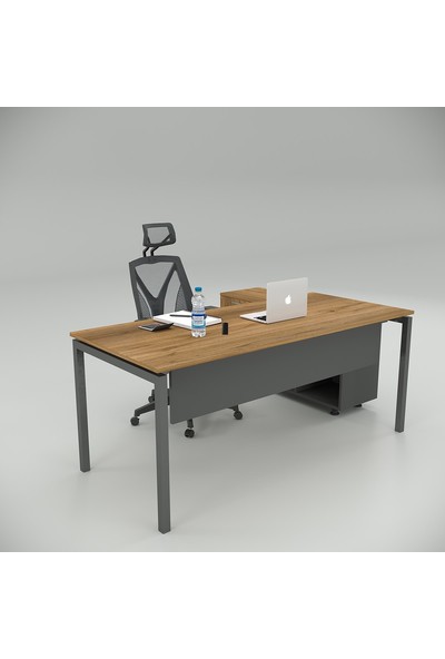 Akr Ofis Ear Çalışma Masası Ceviz (120CM Alt Etajerli) Akr Ofis Ear Çalışma Masası Ceviz (120CM Alt Etajerli)