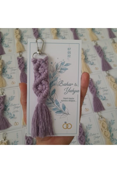 Naz Mutlu Design 50' Li Makrome Anahtarlık