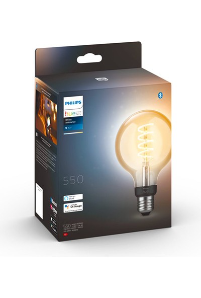 Philips Hue G93 E27 Filament Akıllı Ampul Philips Hue G93 E27 Filament Akıllı Ampul