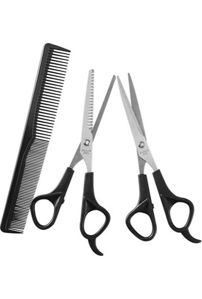 3lü Set Kırpma Makası Berber Kuaför Saç Sakal Seyreltme Tıraş Ara Inceltme Kesim Makas Kesme Tarağı 3lü Set Kırpma Makası Berber Kuaför Saç Sakal Seyreltme Tıraş Ara Inceltme Kesim Makas Kesme Tarağı