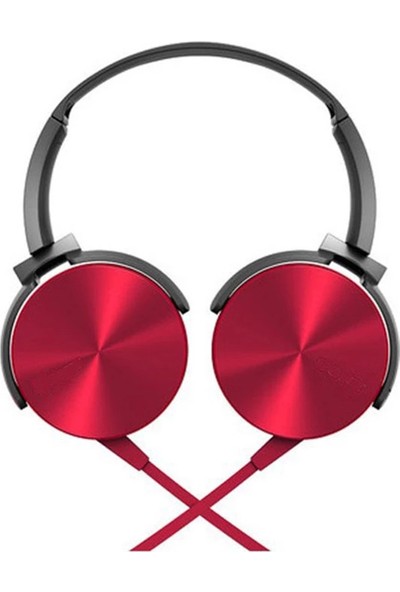 Winex Hd Extra Bass Kablolu Mikrofonlu Kulaklık Kırmızı Winex Hd Extra Bass Kablolu Mikrofonlu Kulaklık Kırmızı