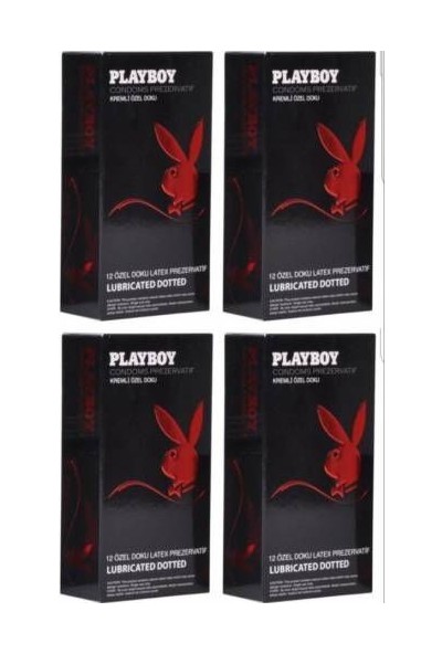 Playboy Dotted Kremli Özel Doku 12'Li X 4 Adet