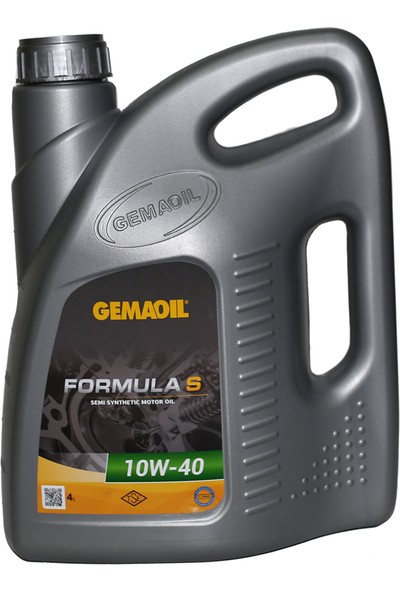 Gemaoil Formula S 10W-40 4 Litre Motor Yağı (Üretim Yılı: 2021)