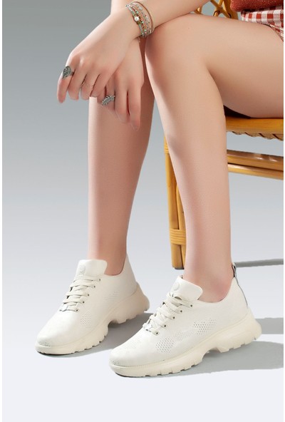 Mammamia Bej Hakiki Deri Günlük Ayakkabı • A222YDYL0026