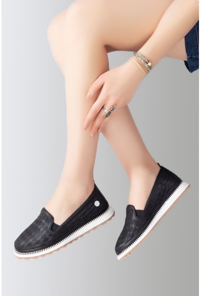 Mammamia 435 Siyah Hakiki Deri Ayakkabı • A222YDYL0030