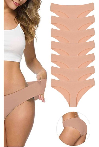 Royaleks 7 Adet Kadın Dikişsiz Lazer Kesim Esnek Iz Yapmayan Külot Ten Royaleks 7 Adet Kadın Dikişsiz Lazer Kesim Esnek Iz Yapmayan Külot Ten