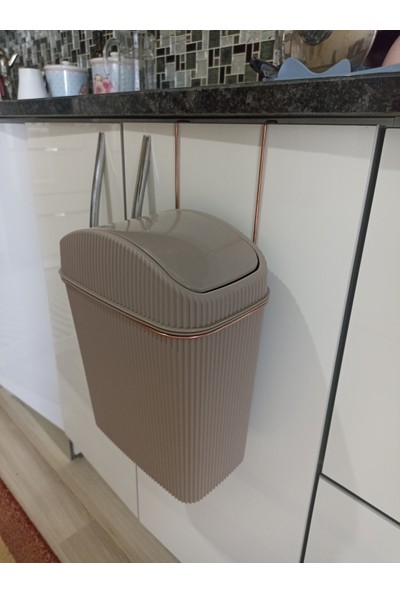 New Cross Dolap Içi Askılı Mutfak Çöp Kovası 6litre Terra New Cross Dolap Içi Askılı Mutfak Çöp Kovası 6litre Terra