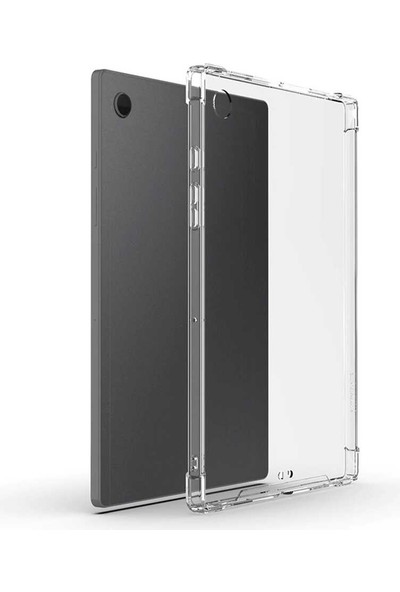 Samsung Galaxy Tab A8 10.5 SM-X200 Uyumlu Şeffaf Köşe Korumalı Darbe Emici Esnek Silikon Kılıf Samsung Galaxy Tab A8 10.5 SM-X200 Uyumlu Şeffaf Köşe Korumalı Darbe Emici Esnek Silikon Kılıf