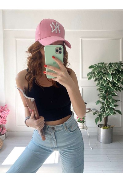 Masal Dünyası Bursa Ny New York Işlemeli Unisex Şapka Pembe