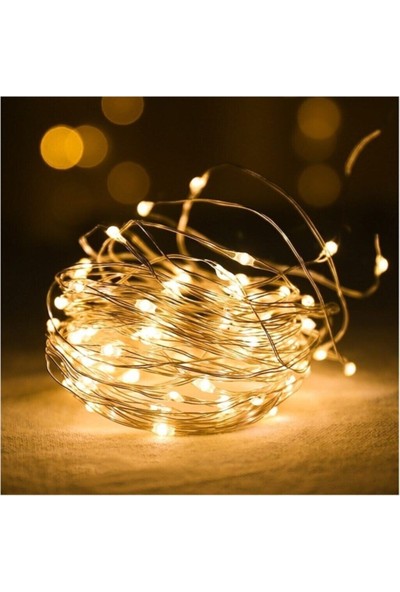 Pazariz 28 Ledli 3 Metre Sarı Şerit Aydınlatma Pilli Spot Peri LED Işık Pazariz 28 Ledli 3 Metre Sarı Şerit Aydınlatma Pilli Spot Peri LED Işık