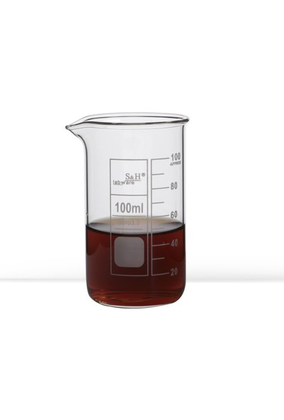 S&H Labware 100 ml Beher (Uzun Form) S&H Labware 100 ml Beher (Uzun Form)