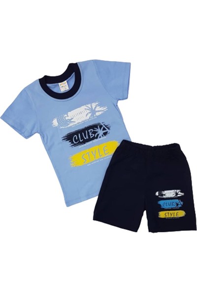 Balenbi Lolly Dolly 610 Erkek Bebek Club Style Baskılı K.kol Pijama Takımı