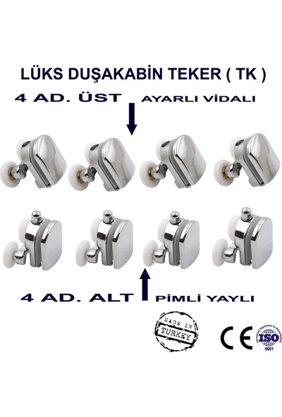 Duşakabin Teker Takımı Cam Kabinler