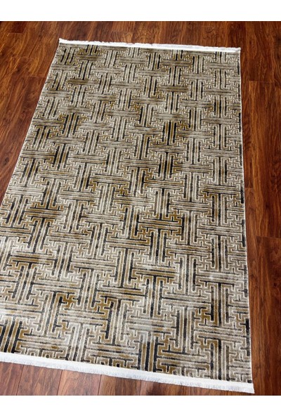 Delibaşlar Halı Kahve Modern Tasarım Yumuşak Dokulu Salon Halısı 150X230 cm