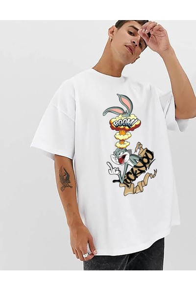 Baskılı Oversize Unisex T-Shirt 22