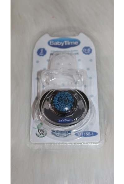 Baby Time Damaklı Koruyucu Kapaklı Siyah Emzik 18+ Ay (3 No)