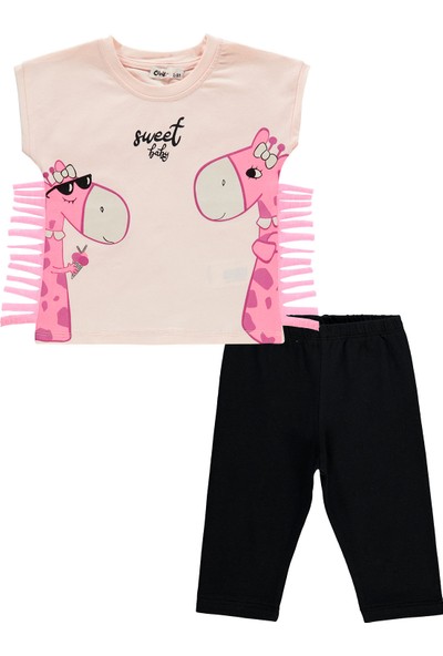 Civil Girls Kız Çocuk Takım 2-5 Yaş Somon