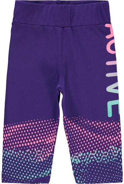 Civil Girls Kız Çocuk Kısa Tayt 10-13 Yaş Mor