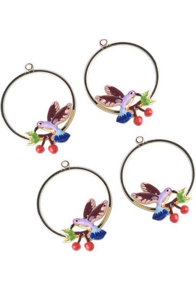 What For 2x 4x Emaye Kiraz Kuş Charms Kolye Takı Yapımı Için Dıy Aksesuar (Yurt Dışından) What For 2x 4x Emaye Kiraz Kuş Charms Kolye Takı Yapımı Için Dıy Aksesuar (Yurt Dışından)
