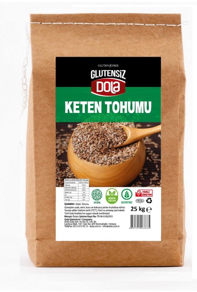 Dola Keten Tohumu Tane 5 kg Doğal Katkısız Glutensiz Dola Keten Tohumu Tane 5 kg Doğal Katkısız Glutensiz