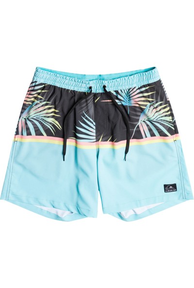 Quiksilver EQYJV03891 Oceanmade Division Str V Normal Bel Desenli Turkuaz Erkek Şort Mayo Quiksilver EQYJV03891 Oceanmade Division Str V Normal Bel Desenli Turkuaz Erkek Şort Mayo