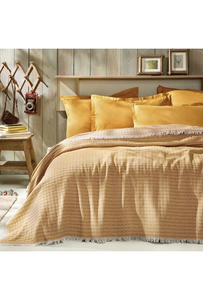 Yataş Bedding Marita Çift Kişilik Pike - Safran
