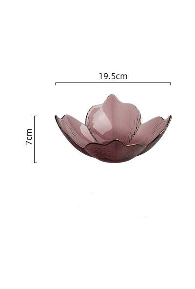 Zhengdong Technology Ev Fikri Phnom Penh Yaprakları Cam Salata Tabağı Meyve Tabağı (Yurt Dışından)