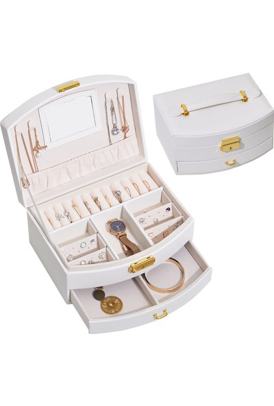 Zhengdong Technology Yeni Stil Yaratıcı Çift Katmanlı Çok Fonksiyonlu Çekmece Takı Kutusu (Yurt Dışından) Zhengdong Technology Yeni Stil Yaratıcı Çift Katmanlı Çok Fonksiyonlu Çekmece Takı Kutusu (Yurt Dışından)