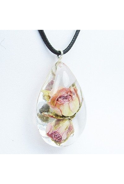 Lila Hediyelik Eşya Gül Kolye Sevgililer Günü Doğum Günü Anneler Günü Hediyesi Takı