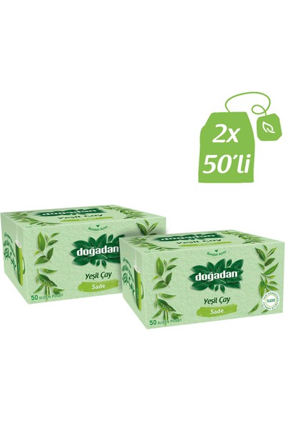 Doğadan Yeşilçay Sade 50LI X2 Doğadan Yeşilçay Sade 50LI X2