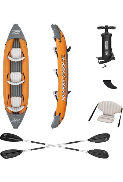 Bestway 65132 Rapid X3 Hydroforce 3 Kişilik Şişme Kano 381X100X44 cm