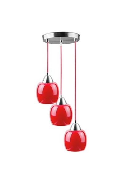 Vito Pera 3 Kırmızı Avize